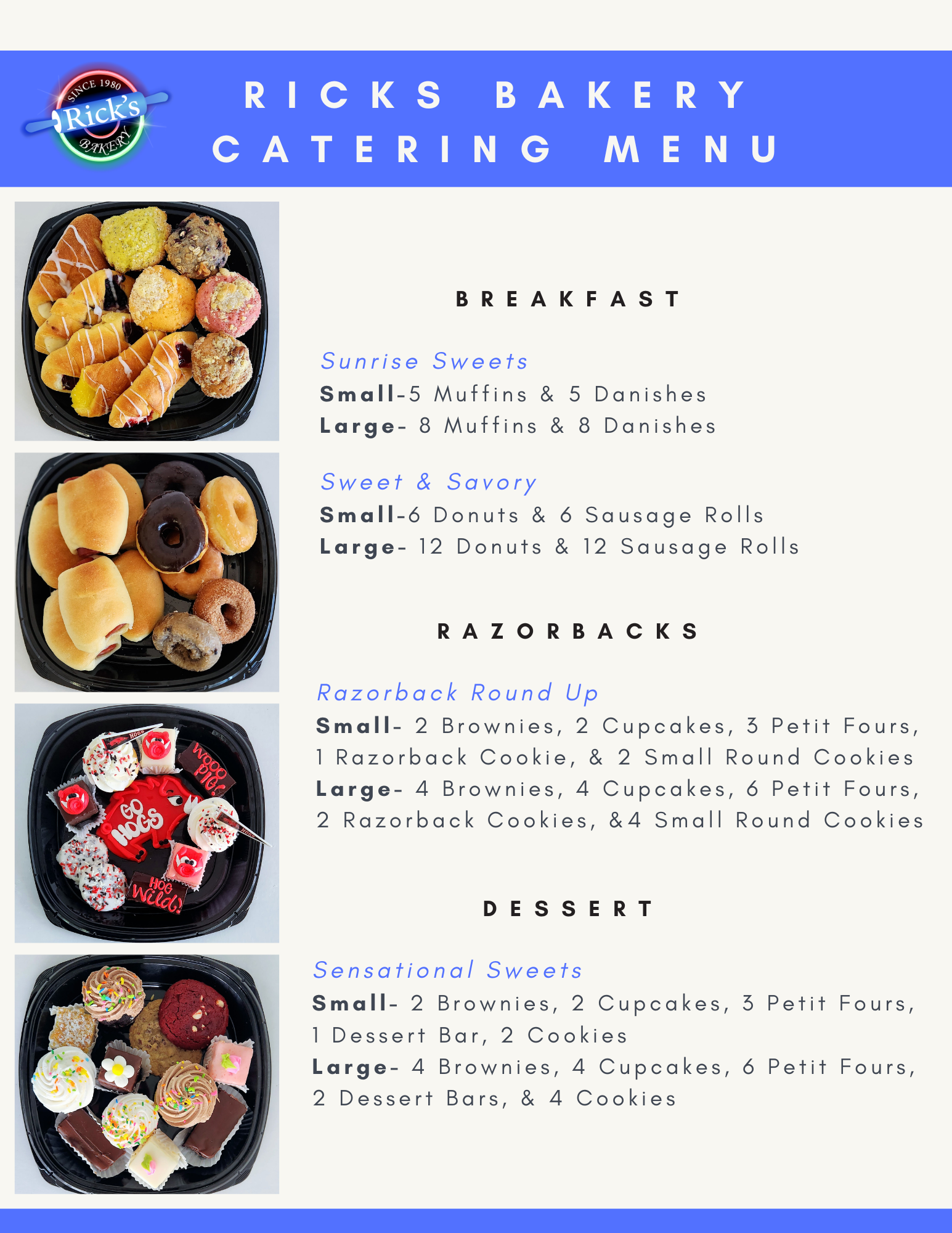 Catering – Rick's Bakery